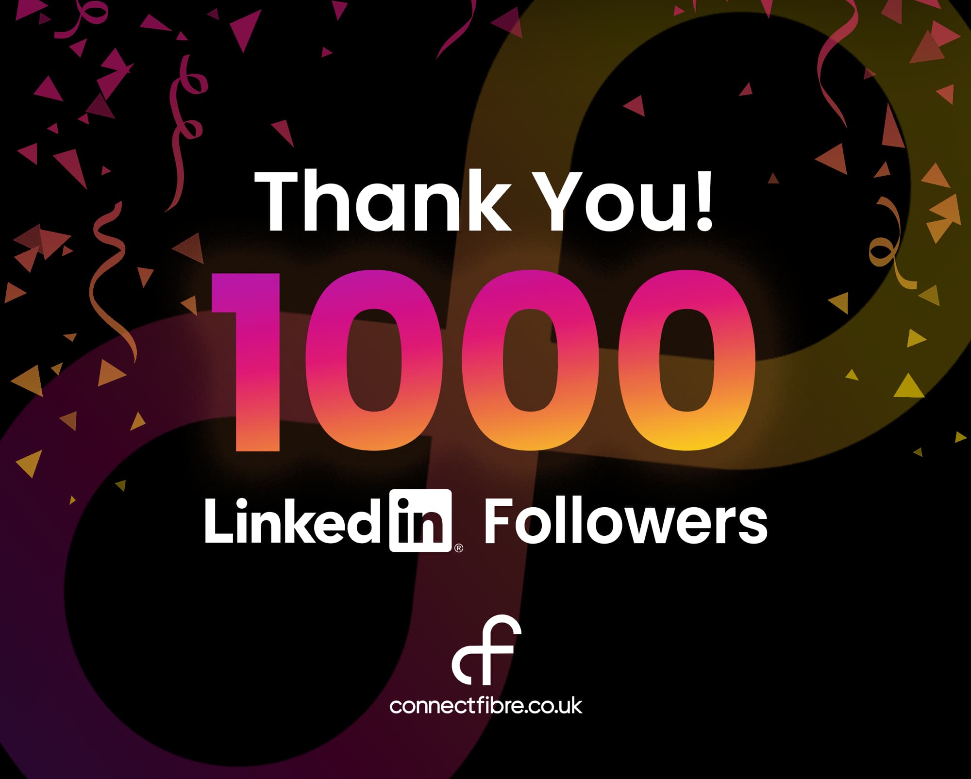 Thank you! We've hit 1000 LinkedIn followers